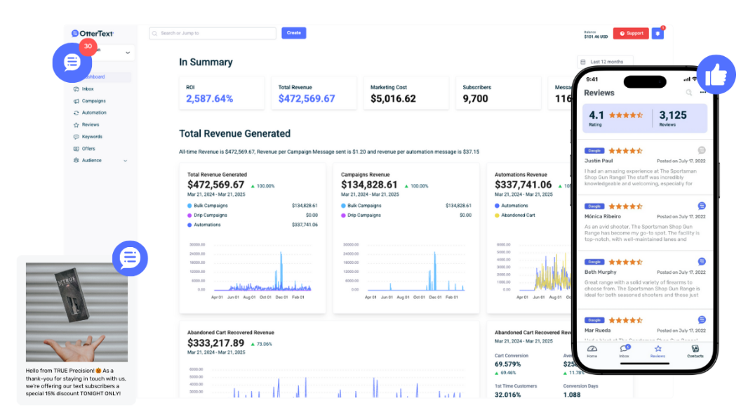 Unlock Explosive Growth with OtterText | SMS Marketing for Impact